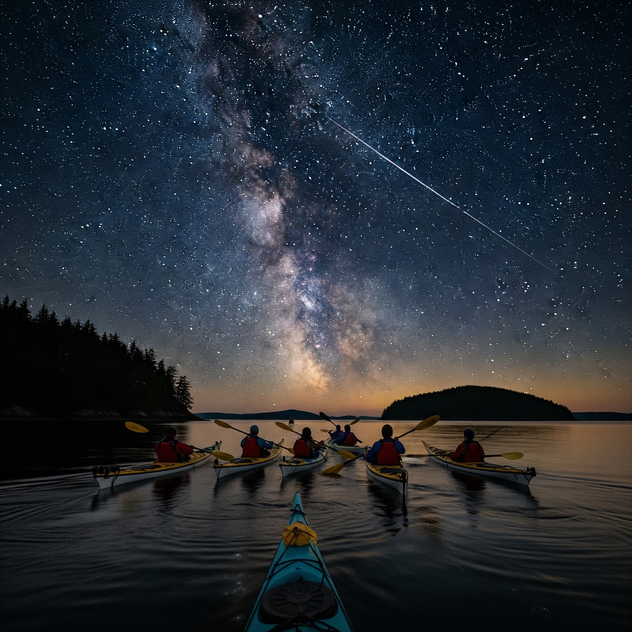 Kayak Tours Seattle | Meteor Shower Kayaking & Stargazing Adventures